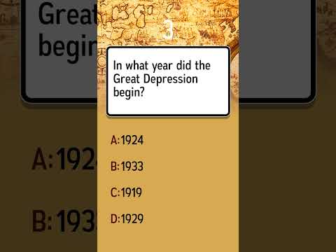 When did the Great Depression start?