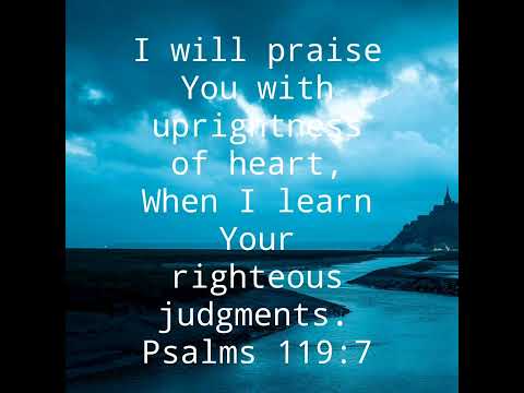 Verse of the Day- Psalms 119:7