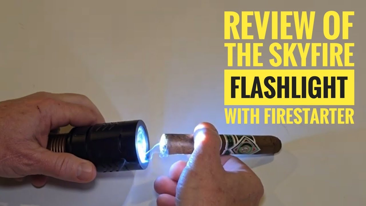 Review of the Skyfire Flashlight with Firestarter!