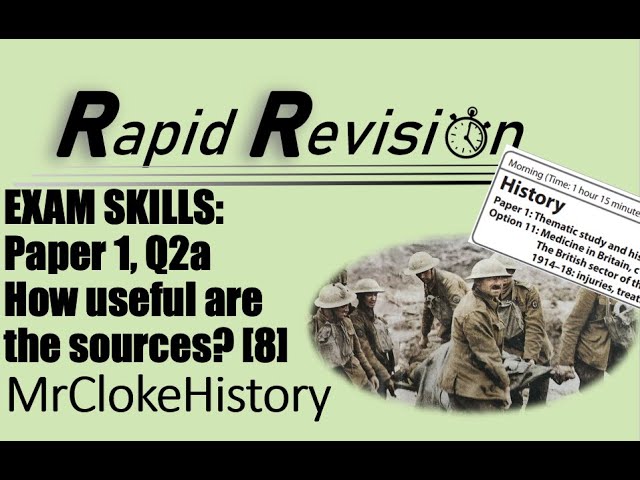 Mastering GCSE History Exam Skills: An In-Depth Guide to Source ...