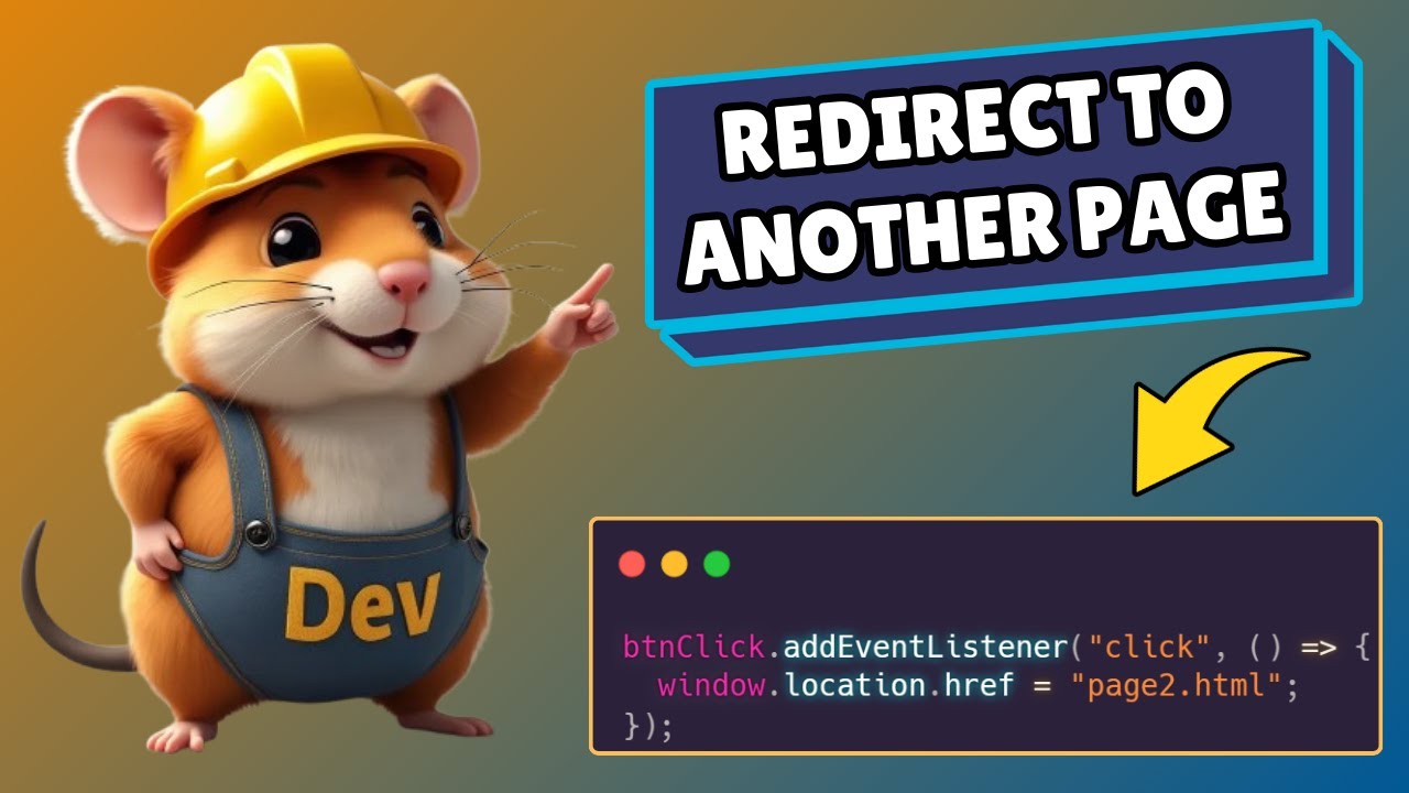 How to Redirect to Another Page in Javascript on Button Click