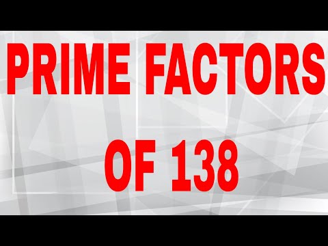 Prime factors of 138