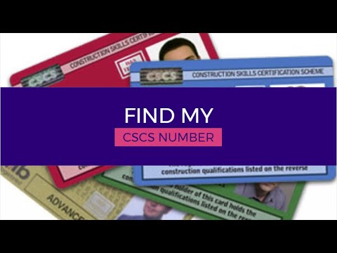 How to find my CSCS number ?