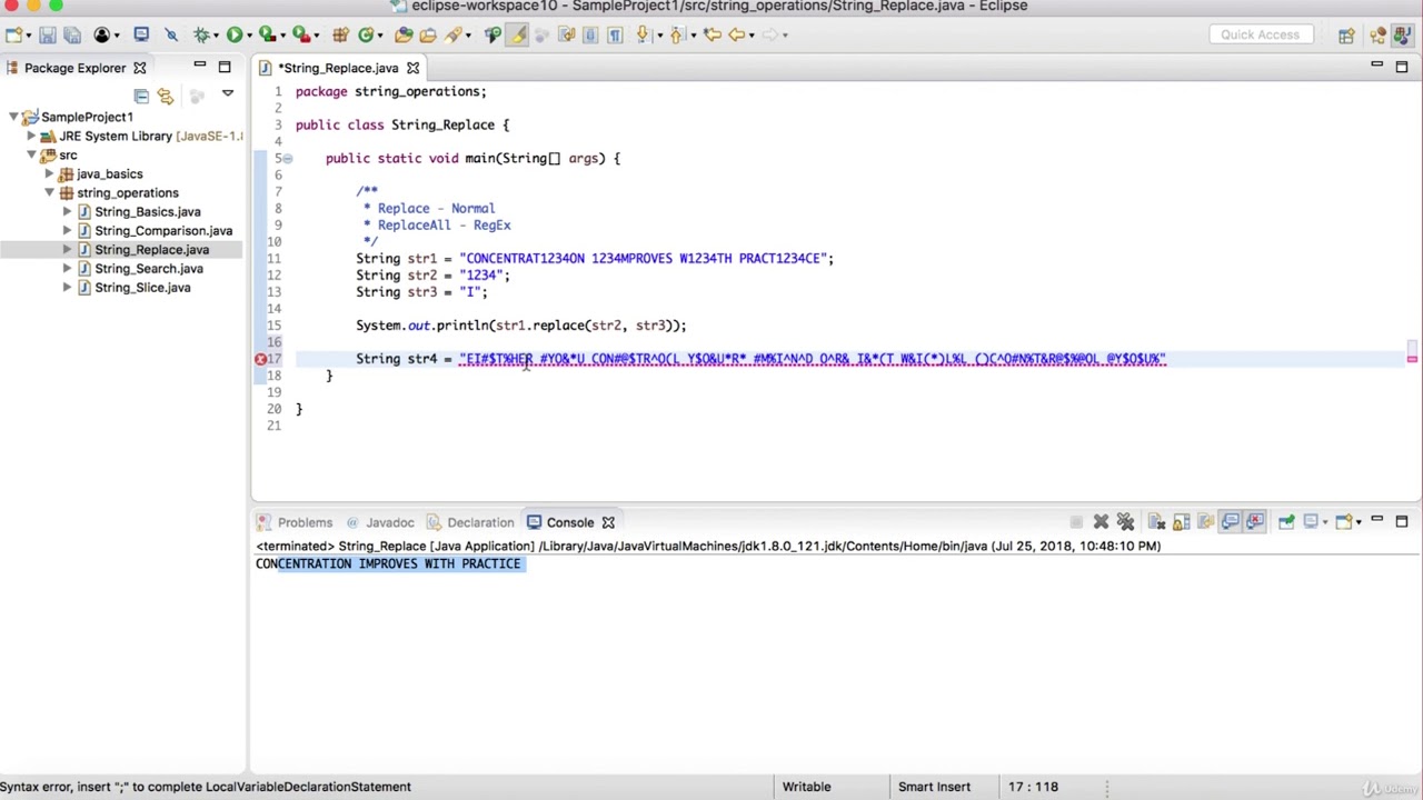 5  String Replace Operations