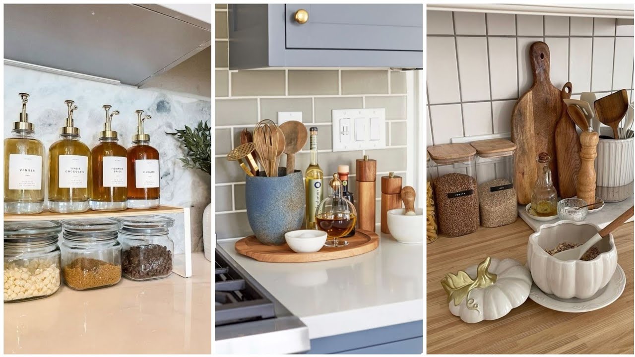 90+Kitchen Countertops decorating ideas.Kitchen organization ideas.#kitchendesign #kitchencountertop