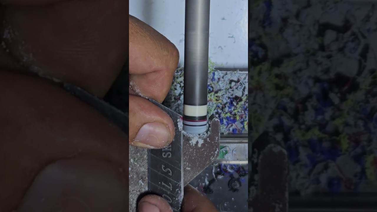 install cue tip tiger sniper in cue pool carbon fiber