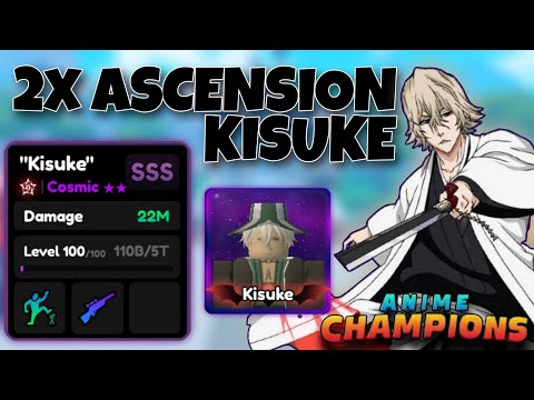 22M DMG UNIT! I GOT DOUBLE ASCENDED TAKESHI (KISUKE) in Anime Champions Simulator