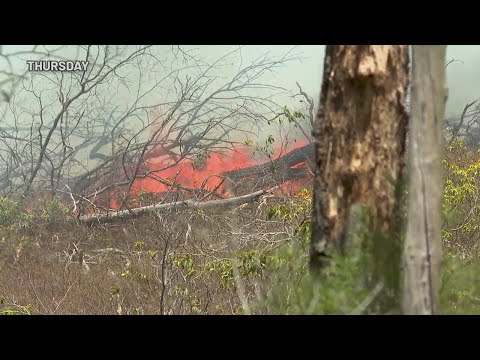 Thompson Hollow Fire spreads to 1,150 acres in Cumberland County