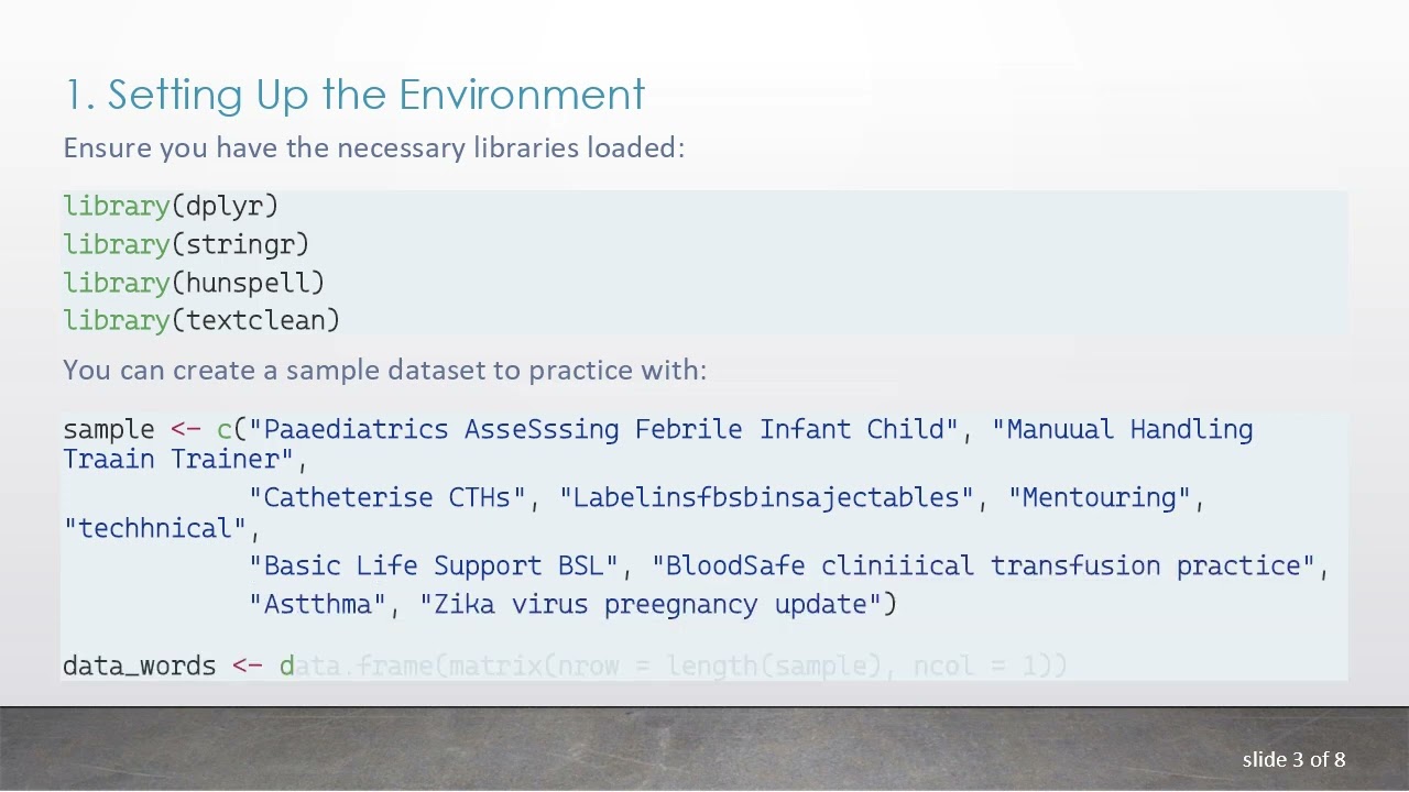 Efficiently Correcting Spelling Errors in R with the Apply Family Functions