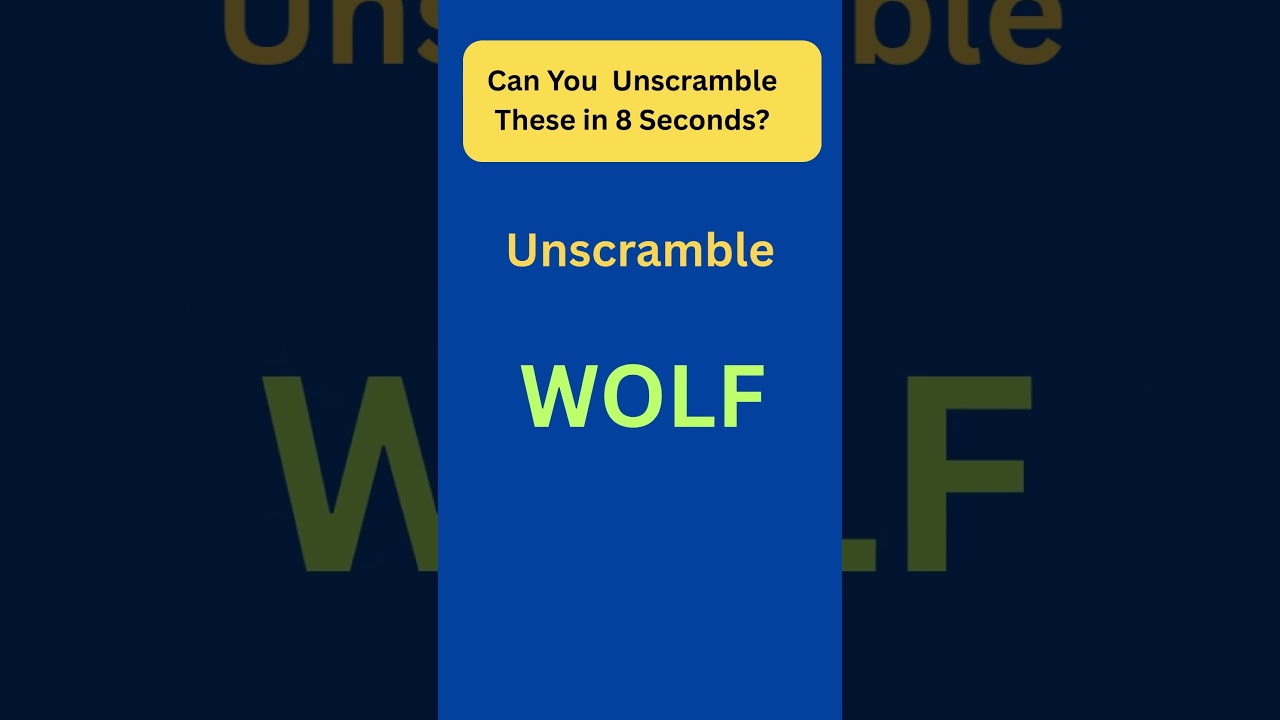 Unscramble Words Challenge  | unscramble the letters #english #unscramble #words #jumbled #mathquiz