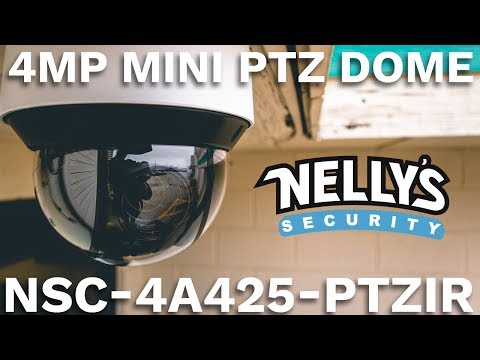 4MP PTZ Camera w/ Auto Tracking & 160' Night Vision, Hidden IR, 60 FPS Video, & Long-Range 25x Zoom