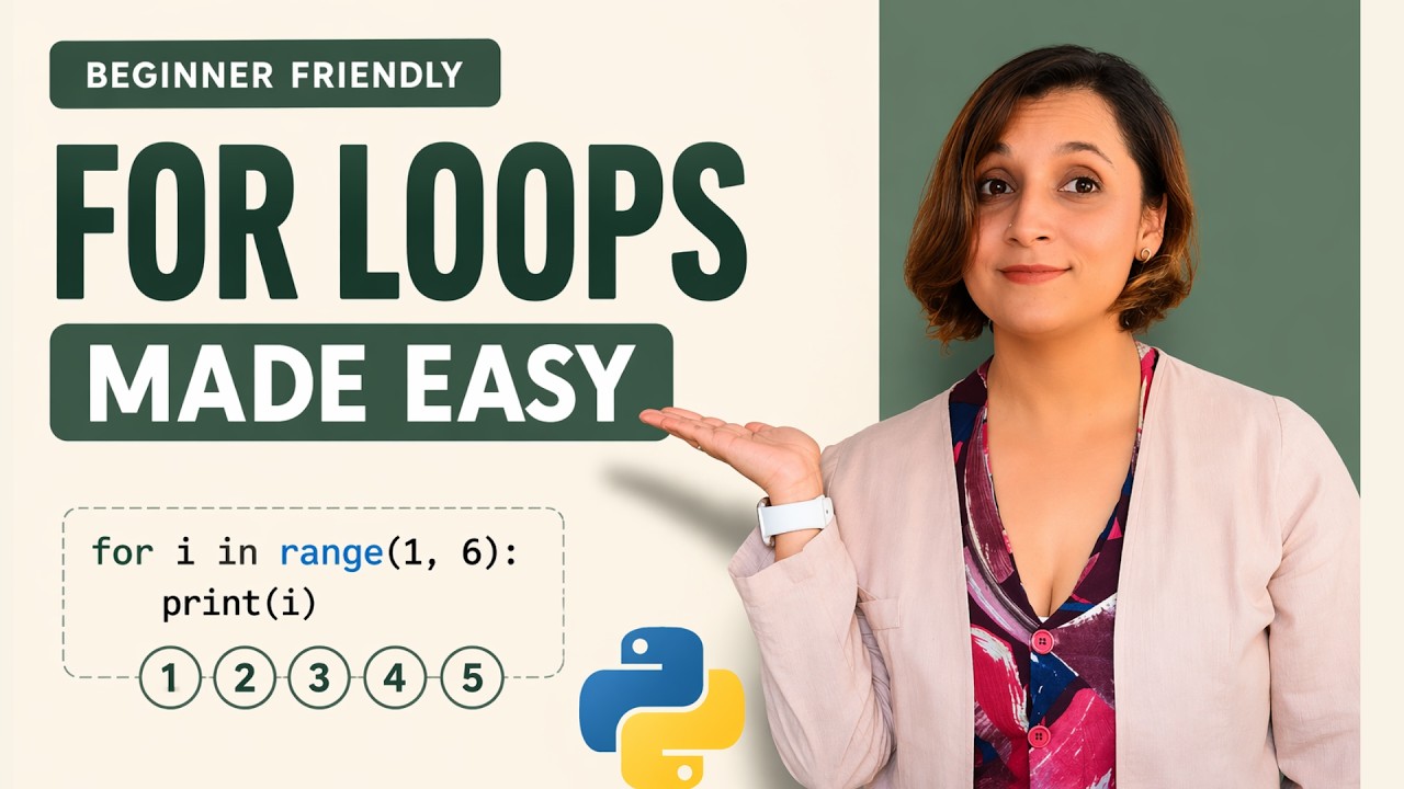Python For Loops Explained for Absolute Beginners | Easy Tutorial with Examples