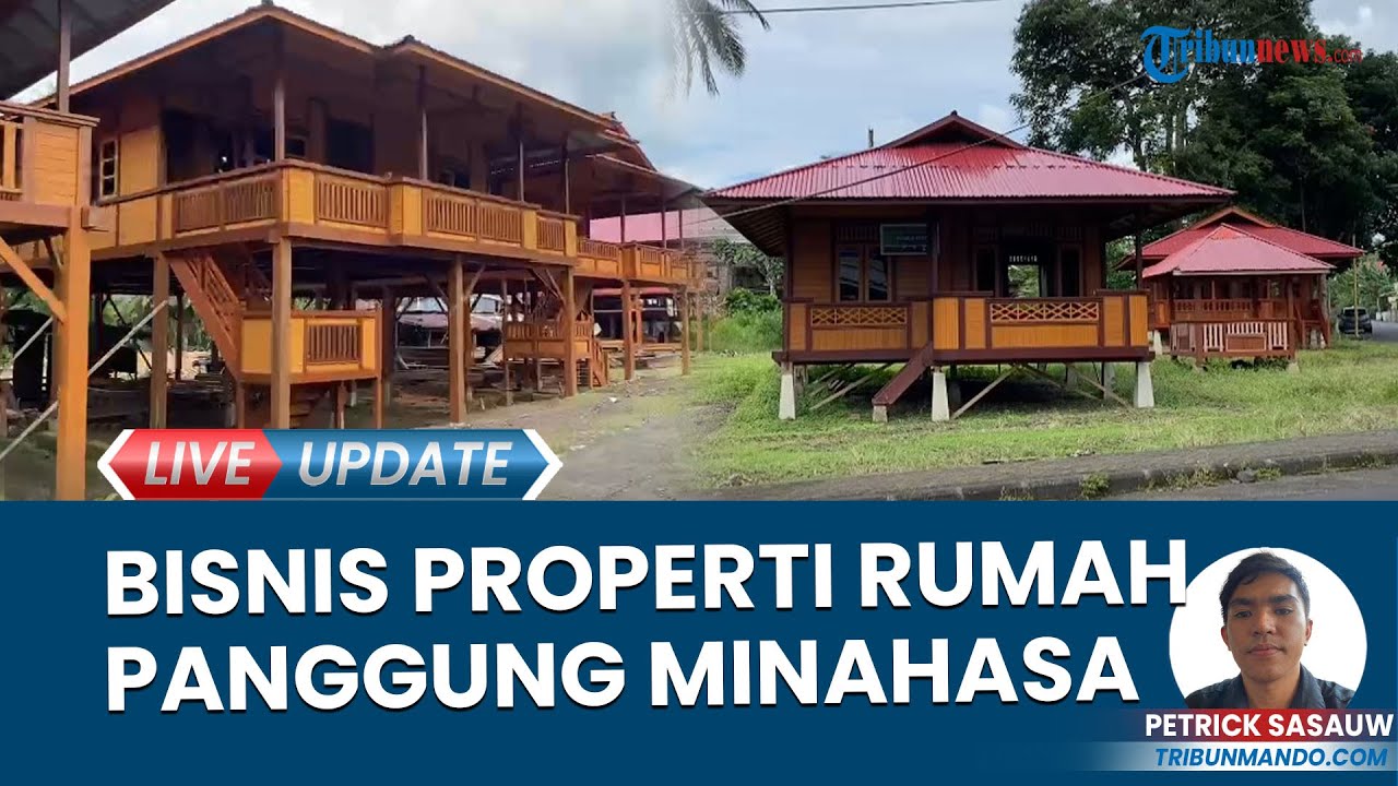Potret Rumah Panggung Tradisional Woloan Khas Minahasa Sulut yang ...