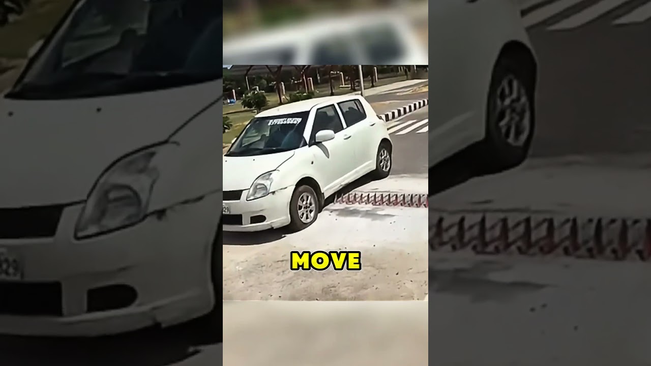 Speed Bump with Hidden Spikes Stops Reckless Drivers Instantly!