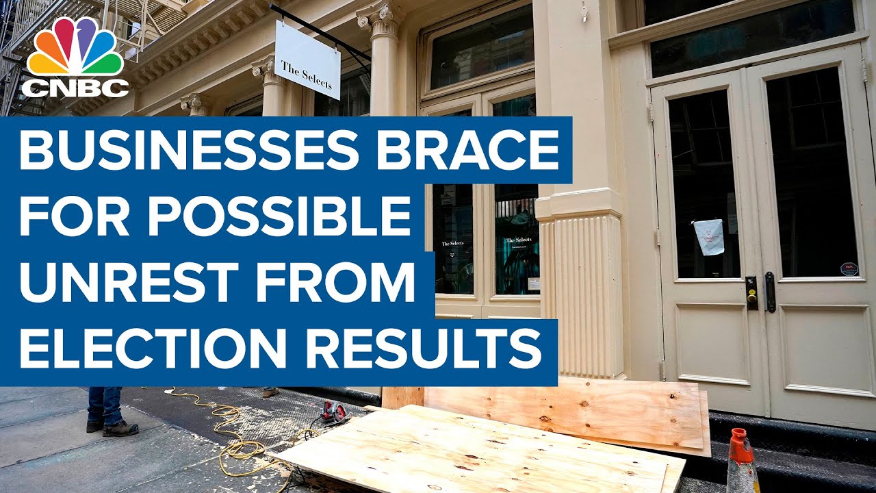 Businesses brace for potential unrest following presidential election outcomes