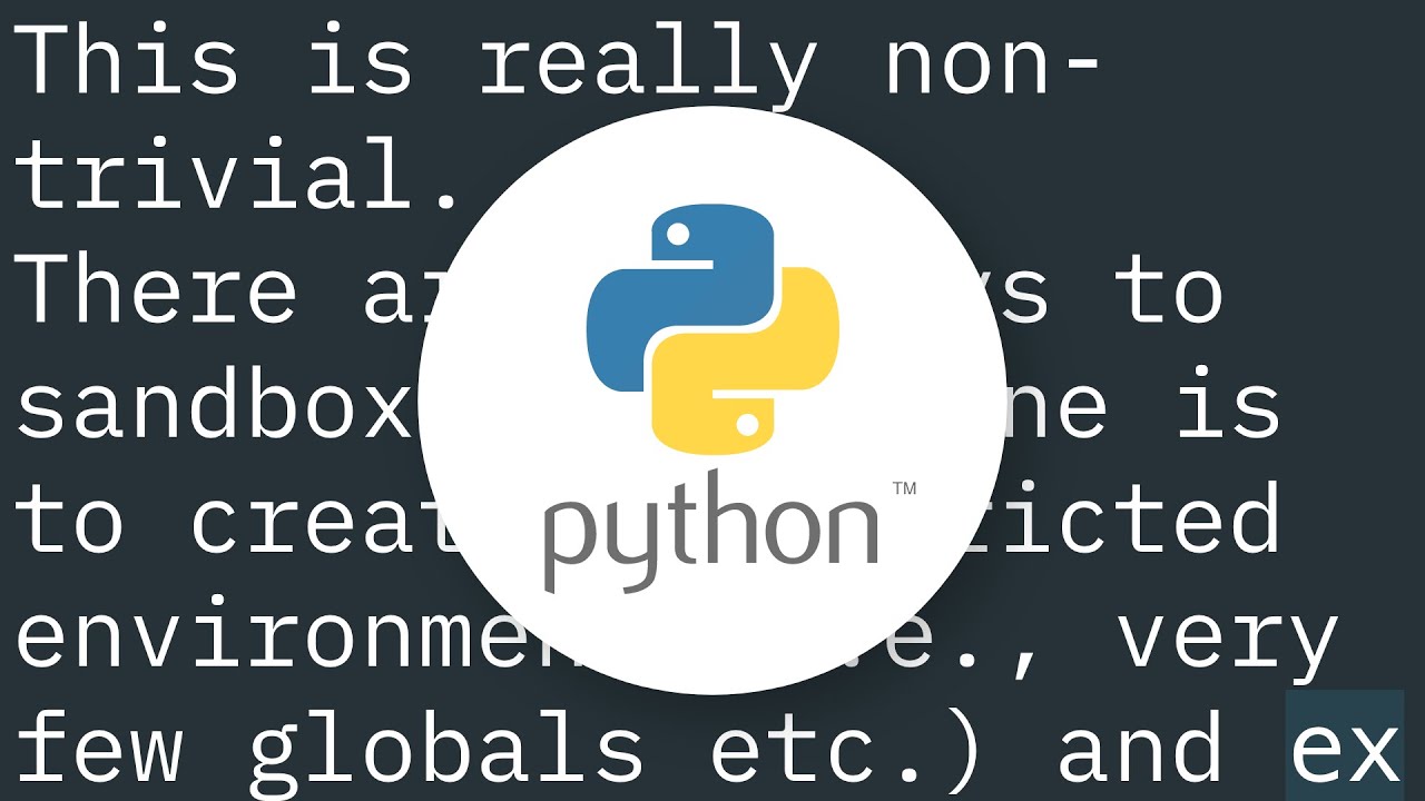 How can I sandbox Python in pure Python?