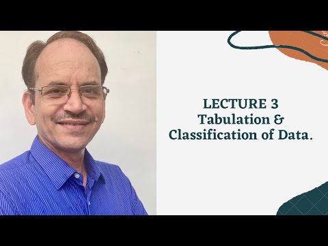 TABULATION & CLASSIFICATION OF DATA