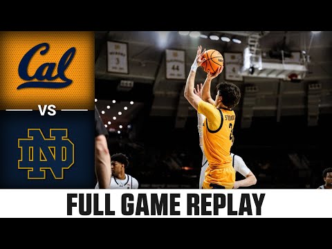 Cal vs. Notre Dame Full Game Replay | 2024-25 ACC Men's Basketball