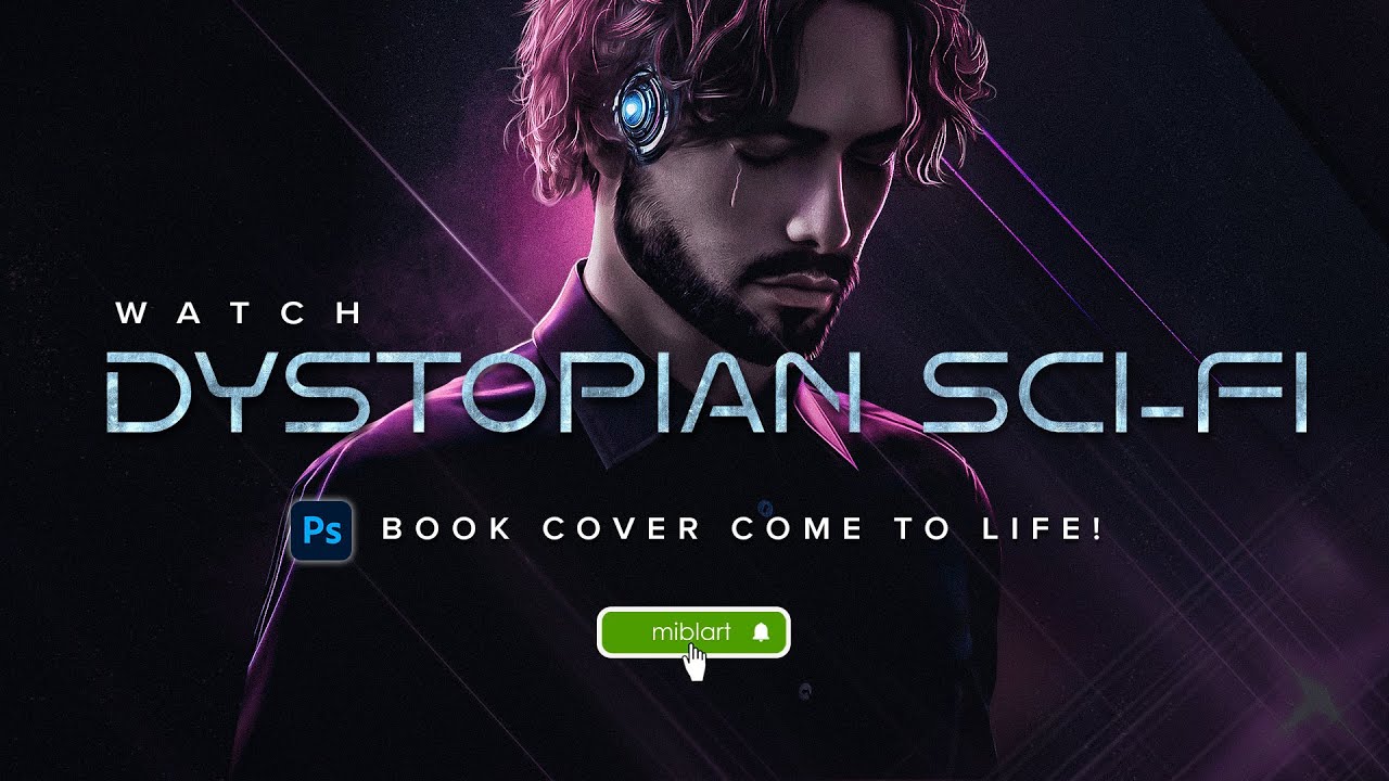 Dystopian Sci-Fi Book Cover Design for Self-Published Author | Photoshop Speed Art