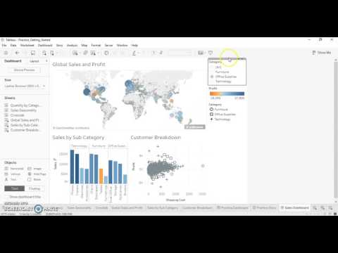 Creating Dashboard and Story in Tableau Desktop