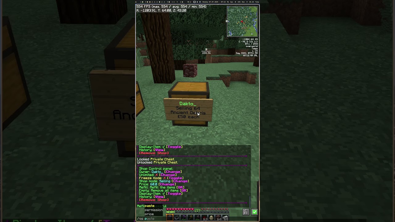 Dakto INC Demonstration - How to create a shop  #minecraft #gaming #tutorial