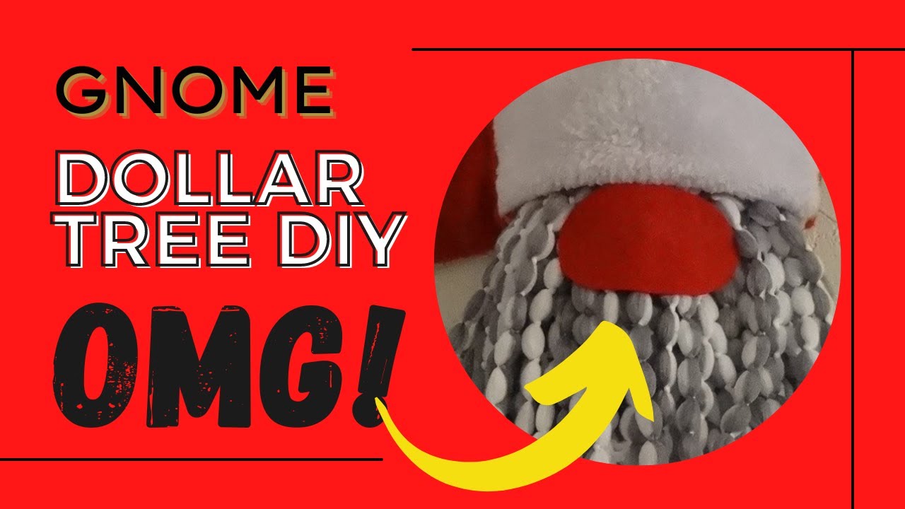 Dollar Tree Easy, Inexpensive Gnome DIY