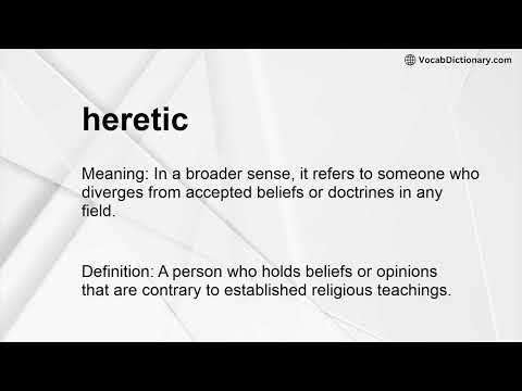 heretic Meaning