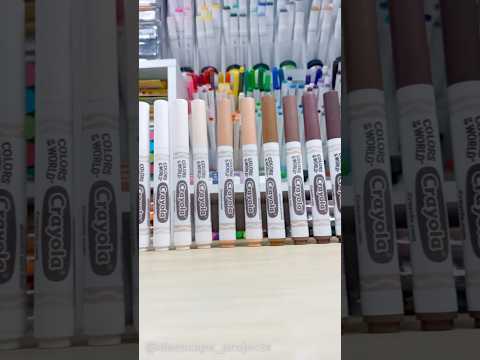 ASMR unboxing crayola color colors of the world