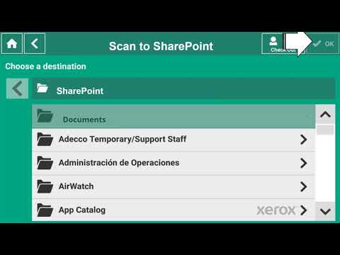 Xerox® Instant Print KioskSimple Scan to Sharepoint