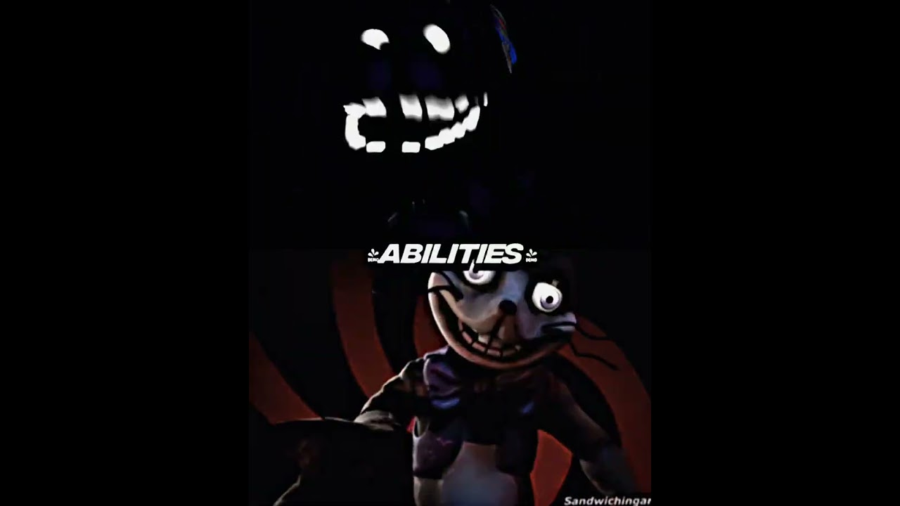 shadow Freddy vs glitchtrap