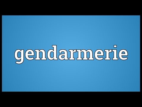 Gendarmerie Meaning