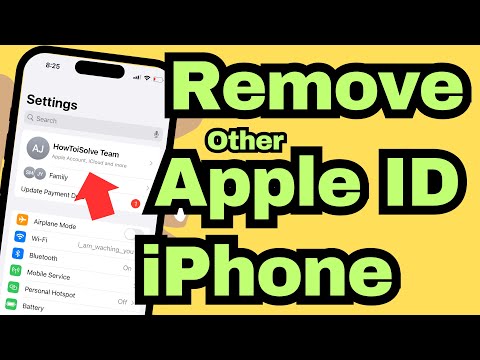 How to Remove Other Apple ID From iPhone (iOS 18) - on iPhone 15, iPhone 14, 13, 12, 11, X, 8, 8+