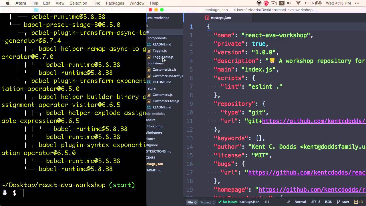 How to setup the AVA Testing Framework