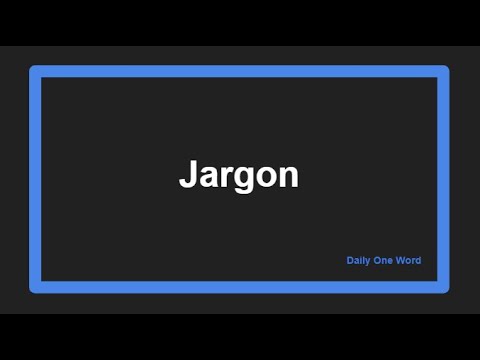 Meaning of Jargon