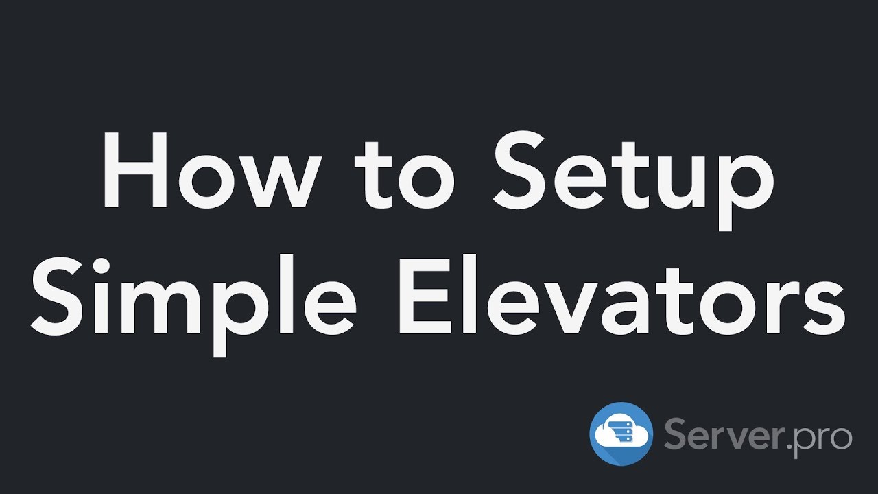 How to Install and Use Simple Elevators - Minecraft Java