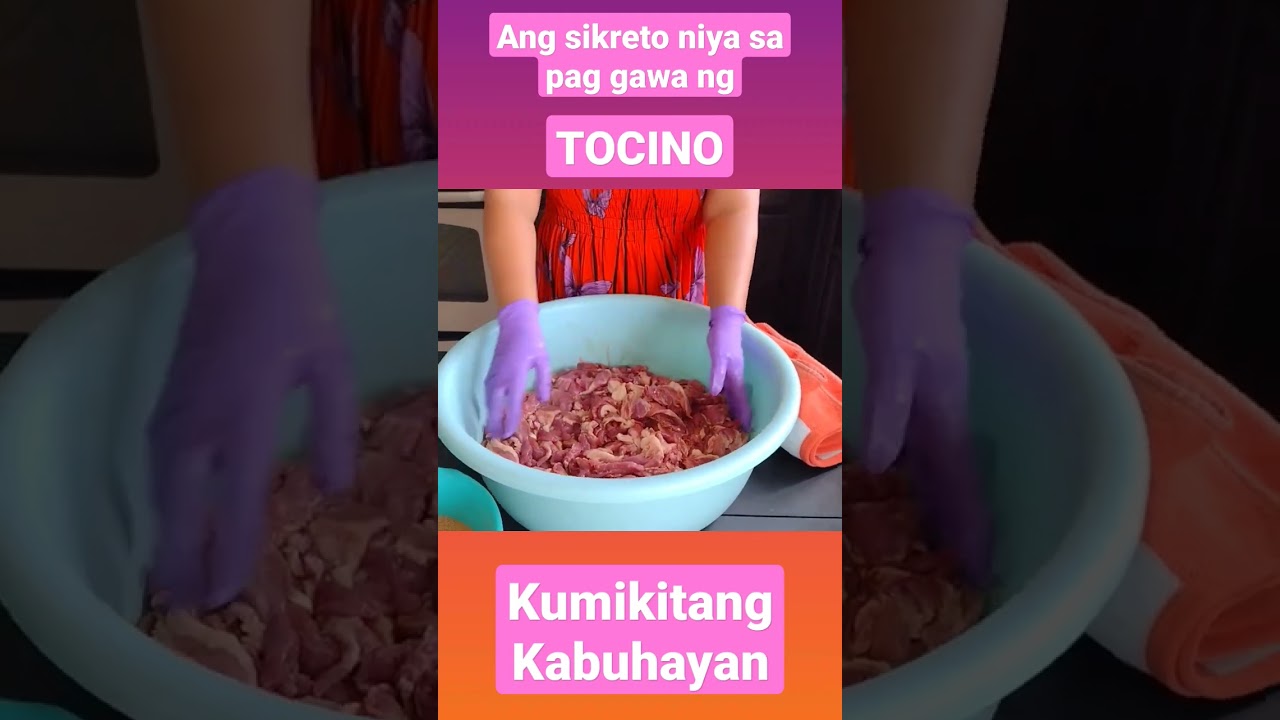 Ang sikreto niya sa pag gawa ng Tocino #tocino #trending #viralvideo #shorts