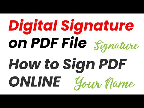 Digital Signature PDF, How to sign PDF file online