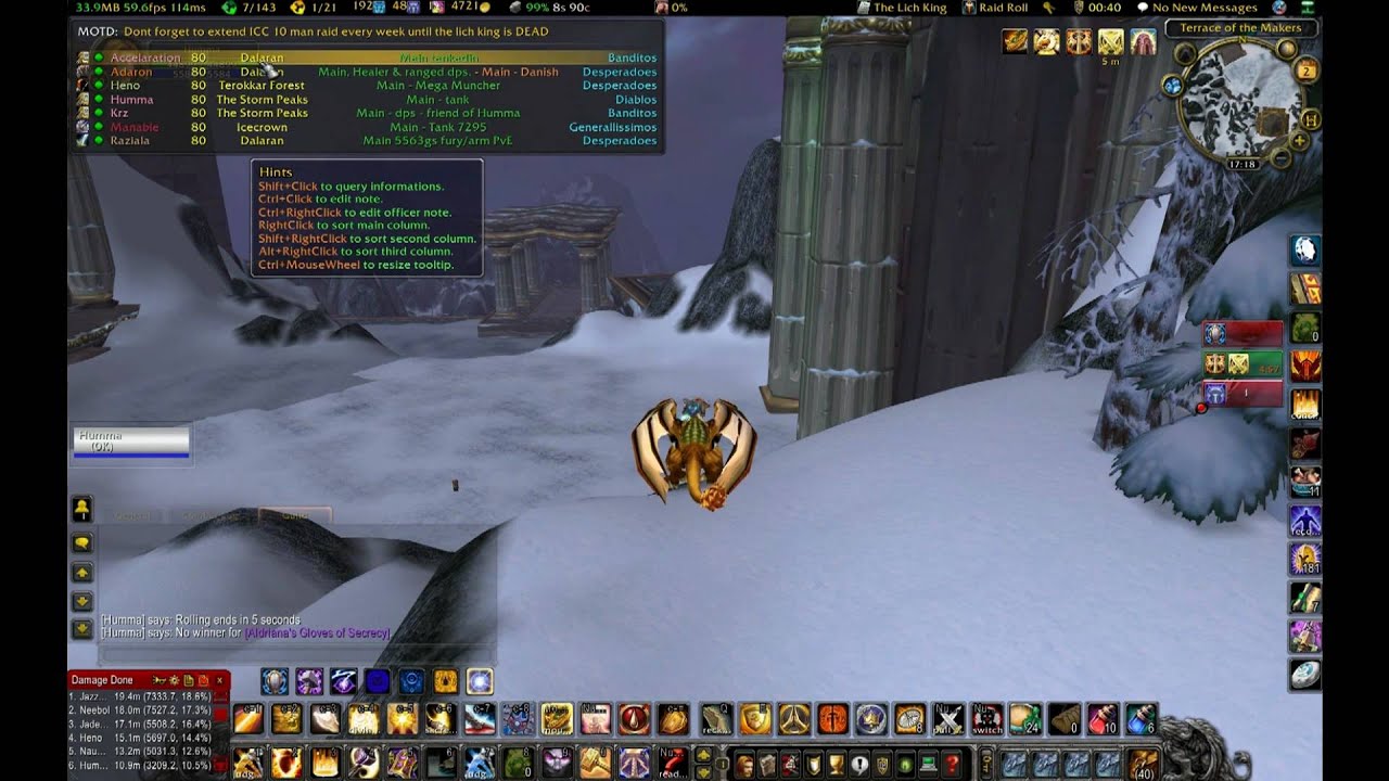 WoW addon: data broker