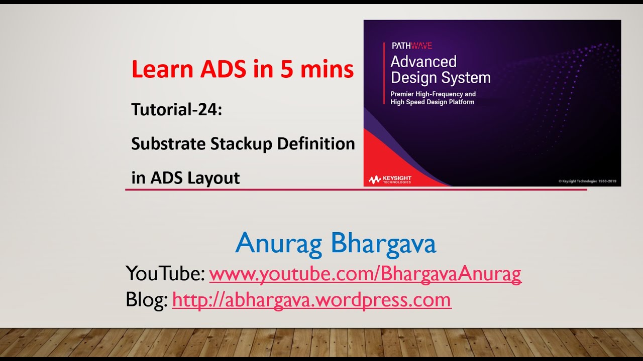 Tutorial-24: Substrate Stackup Definition in ADS Layout