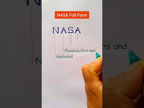 NASA Full Form || Full Form of NASA #NASA #shortvideo