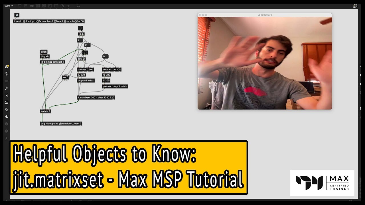 jit.matrixset - Helpful Objects to Know - Max MSP Tutorial