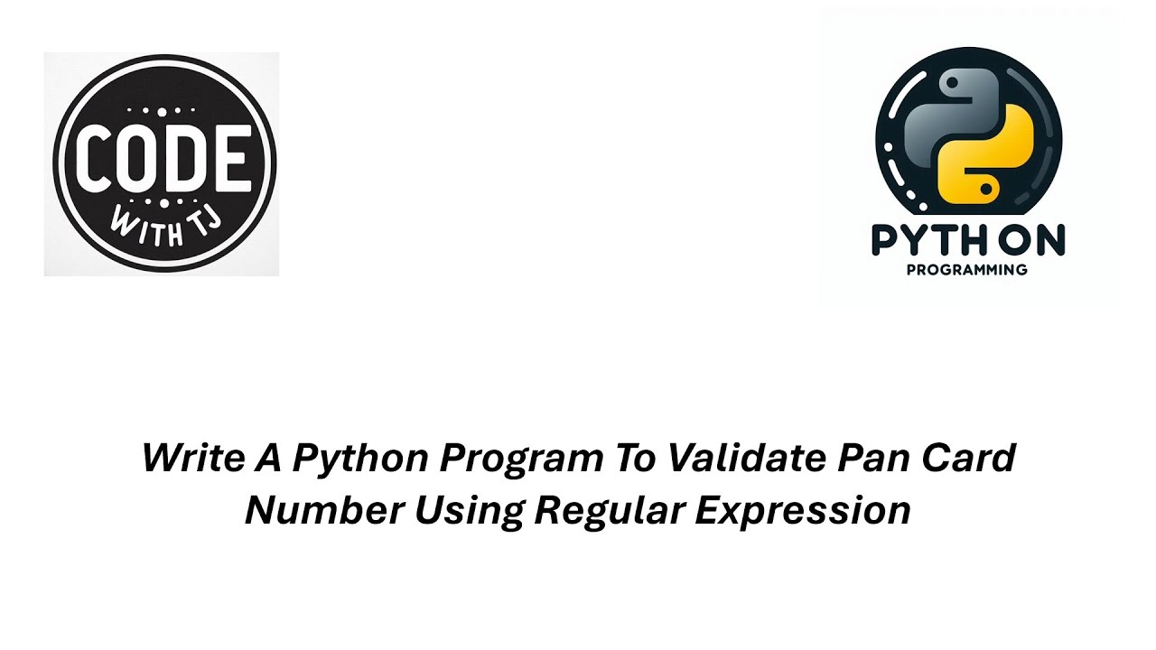 write a python program to validate pan card number using regular expression