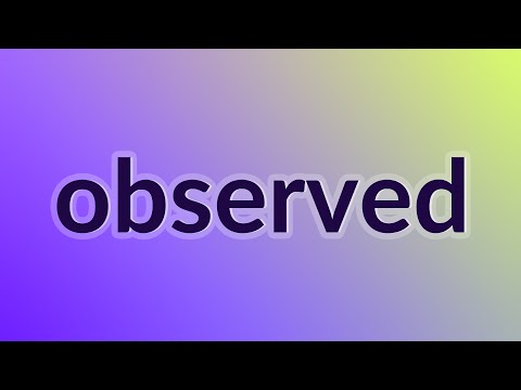 Observed - 8 English Vocabulary Flashcards
