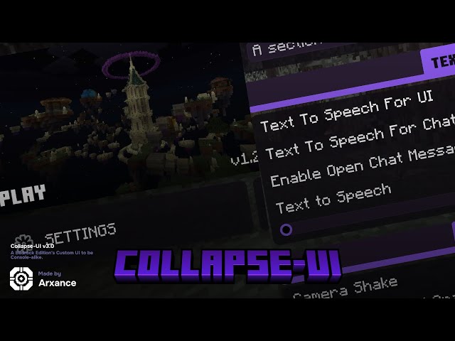 Collapse-UI (Bedrock Edition) Minecraft Texture Pack