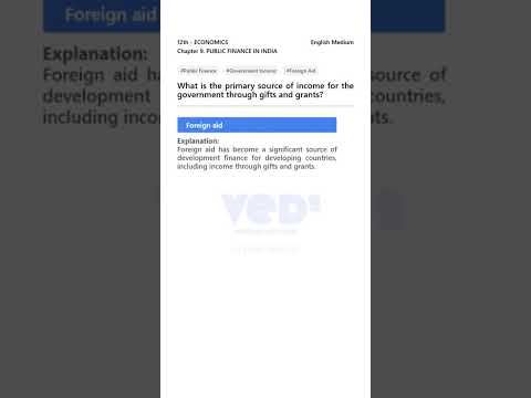 Govt Income: Gifts & Grants | Public Finance India | 12th Eco