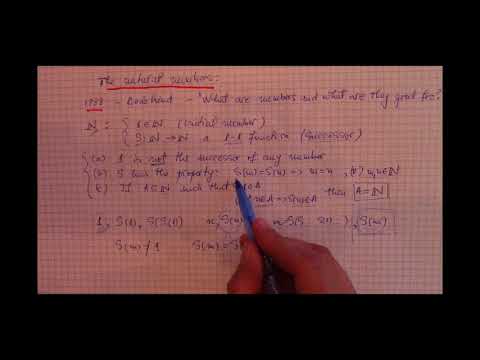 Dedekind's axioms of the set of natural numbers