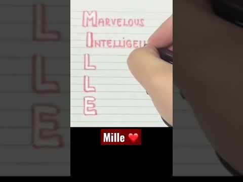 Meaning of the name MILLE #meaning #name #mille