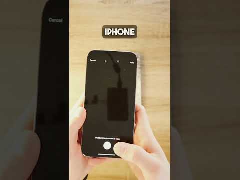 Scanning documents with iPhone Notes app