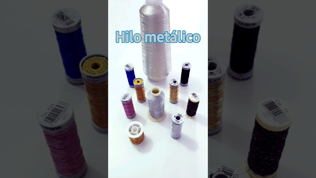 Metallic thread. Tips for using it. #thread #sewingfriends #sewing #metallic
