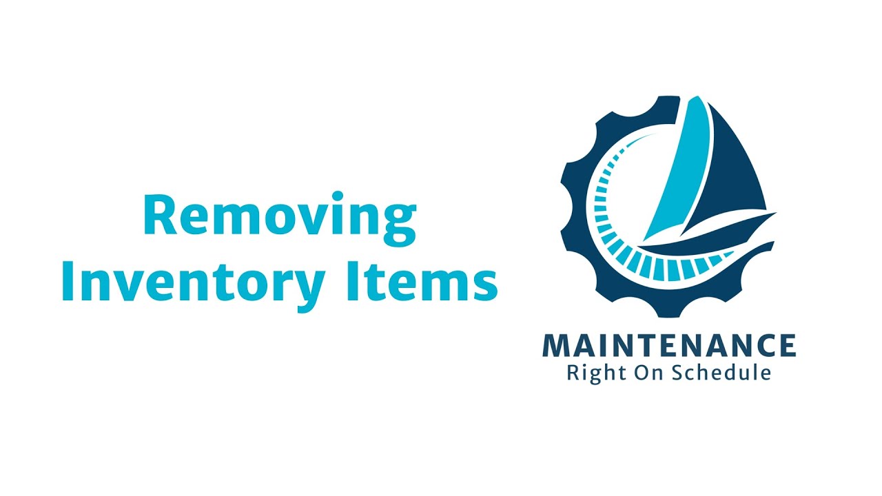 Removing Items from Your Inventory